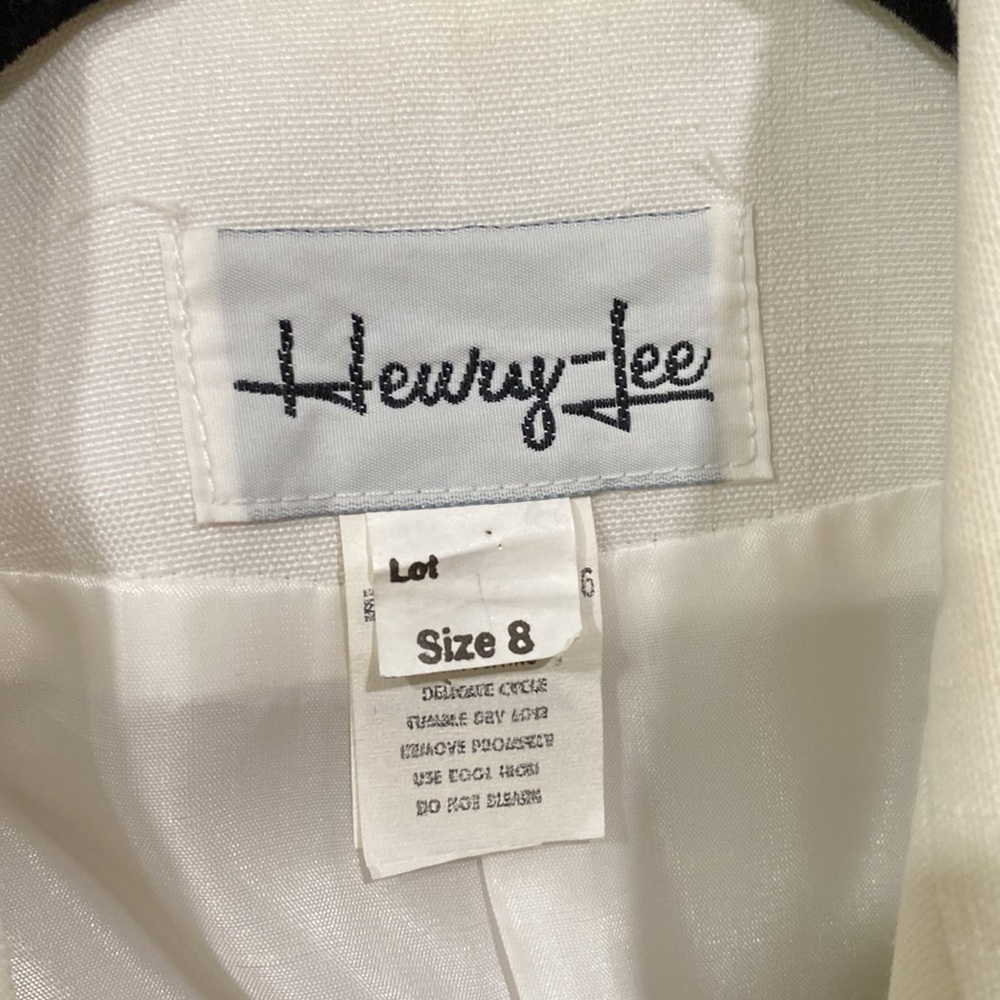 White Henry Lee Vintage Suit. - Gem